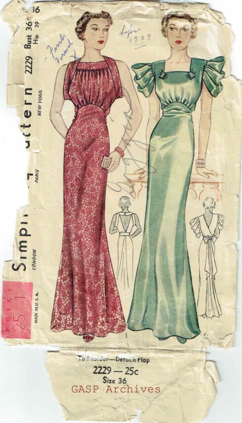 Simplicity 2229 (1937) Size 36 PDF - GASP Archives